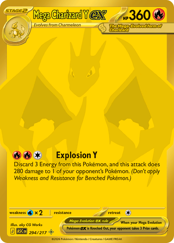 Mega Charizard Y EX Ascended Heroes Pokemon Card | Pikawiz