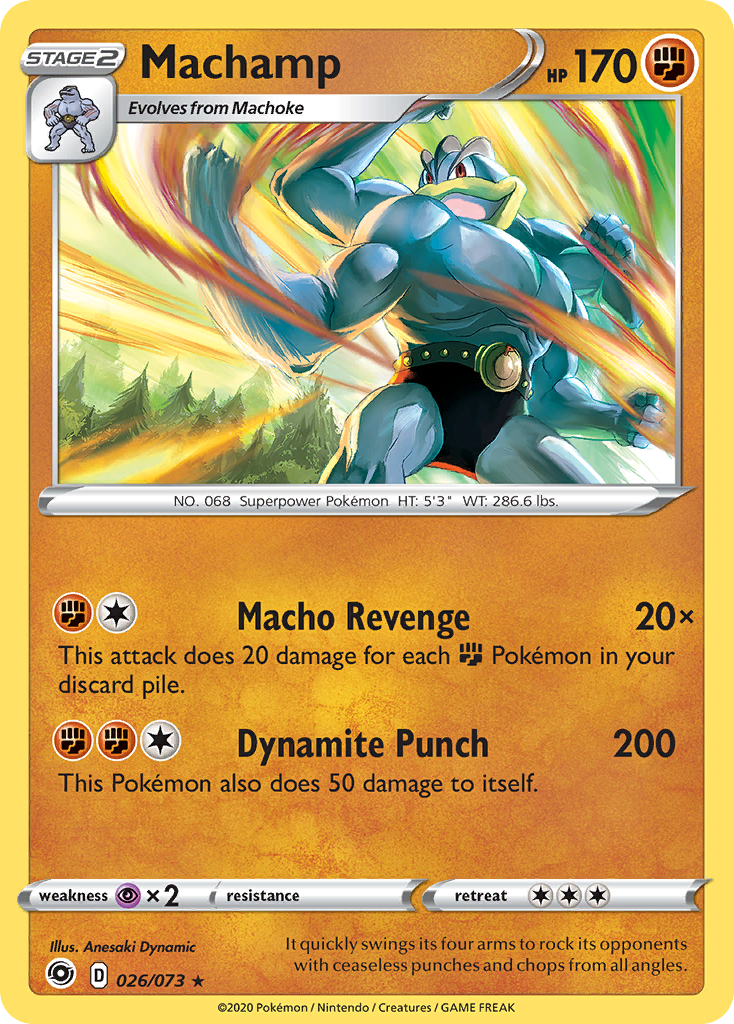Machamp Champion s Path Pokemon Card Pikawiz