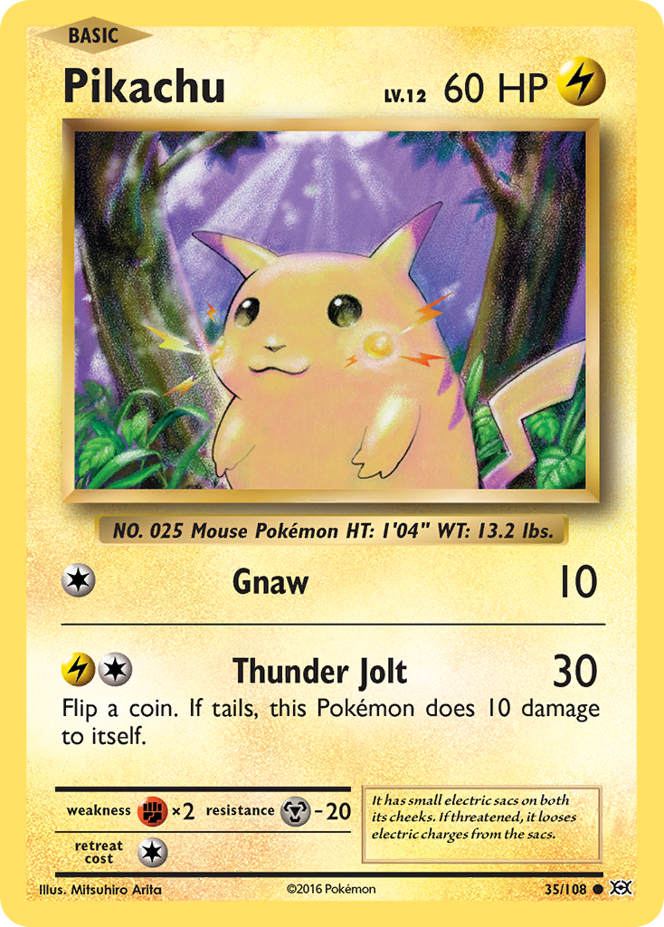 Pikachu Evolutions Pokemon Card Pikawiz