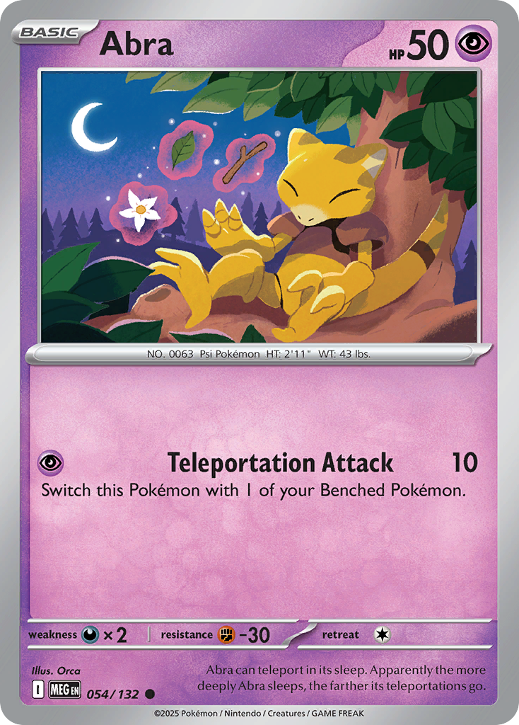 Abra Mega Evolution Pokemon Card | Pikawiz