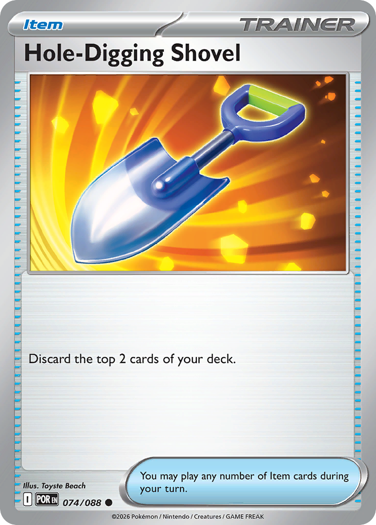 Hole-Digging Shovel Perfect Order Pokemon Card | Pikawiz