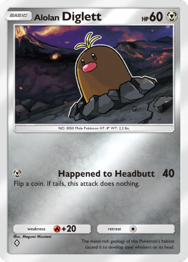 Alolan Diglett Deluxe Pack EX Pokemon Pocket Card | Pikawiz