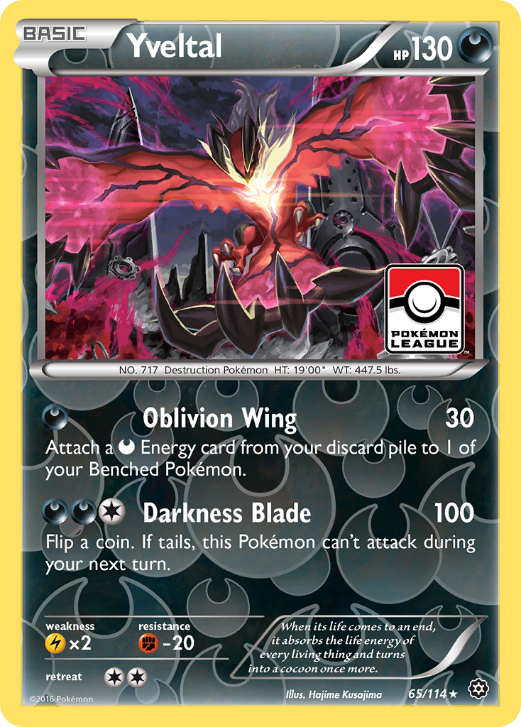 Yveltal Steam Siege Pokemon Card Pikawiz